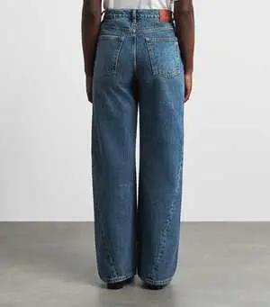 ANINE BING Twisted-seam Brie Jeans