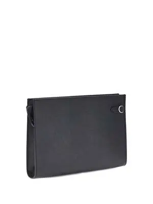 Valentino Garavani Vlogo Signature Pouch In Soft Grain Leather