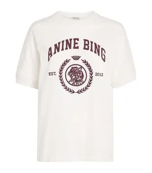ANINE BING Cotton Collegiate Jaylin T-shirt