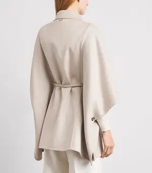 Agnona Cashmere Belted Cape