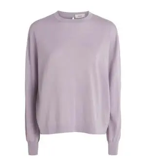AGNONA Wool-silk-cashmere Crew-neck Sweater