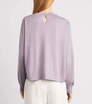 Agnona Wool-silk-cashmere Crew-neck Sweater