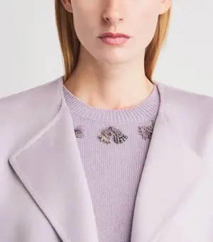 Agnona Cashmere Embellished Sweater