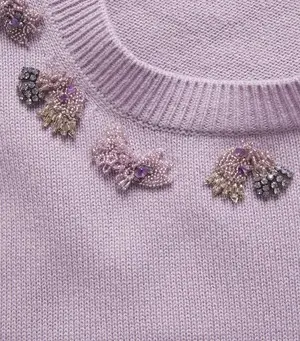 Agnona Cashmere Embellished Sweater