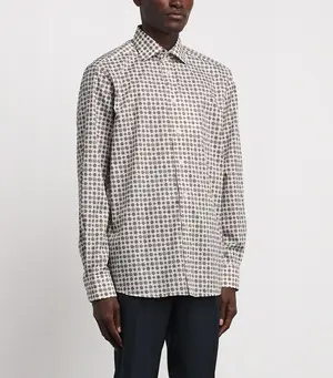 Eton Signature Twill Geometric Shirt