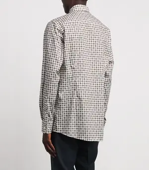 Eton Signature Twill Geometric Shirt