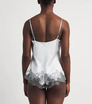 Carine Gilson Silk Cérès Lace Camisole