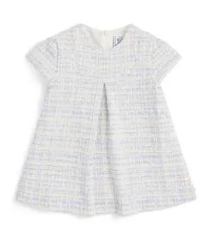 TARTINE ET CHOCOLAT Tweed Jacquard Dress - White