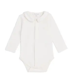 TARTINE ET CHOCOLAT Peter Pan Collar Cotton All-in-one
