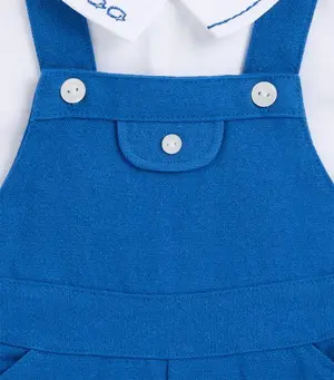 TARTINE ET CHOCOLAT Layered Dungaree-shirt Playsuit