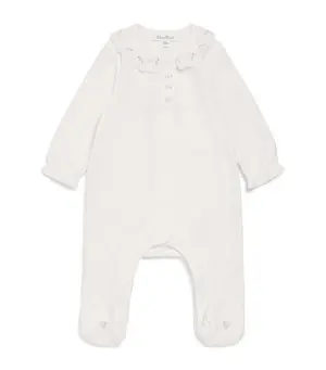 TARTINE ET CHOCOLAT Floral Embroidered All-in-one - Ivory