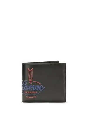 Loewe Crown Bifold Wallet - Black