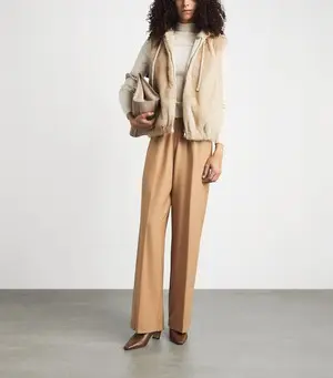 Fabiana Filippi Wool-blend Wide-leg Trousers