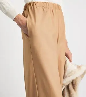 Fabiana Filippi Wool-blend Wide-leg Trousers