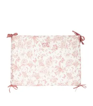 TARTINE ET CHOCOLAT Floral Print Reversible Bed Bumper