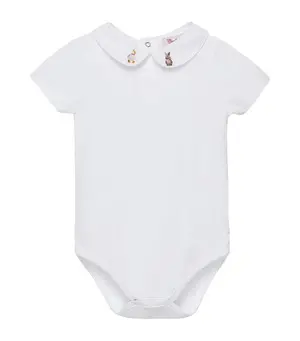 Trotters Embroidered Duck And Bunny Bodysuit