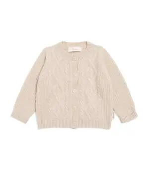 Harrods Cashmere Cable-knit Cardigan