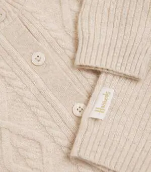 Harrods Cashmere Cable-knit Cardigan