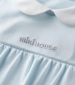 MIKI HOUSE Cotton Embroidered Playsuit