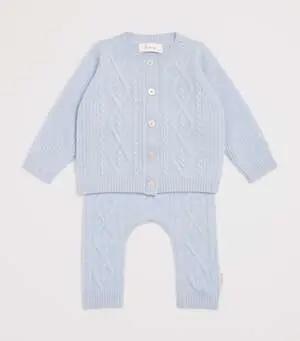 Harrods Cashmere Cable-knit Cardigan