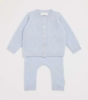 Harrods Cashmere Cable-knit Cardigan