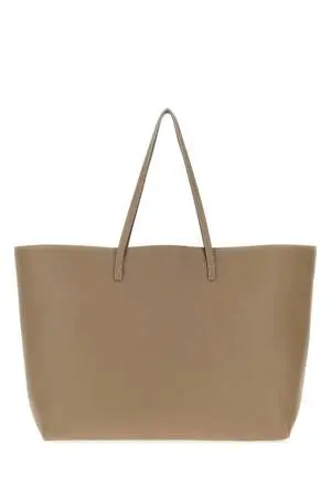 Fendi Dove Grey Leather Medium Roll Shopping Bag