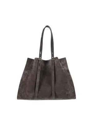MINOBOSSI Suede Tote Bag - Brown