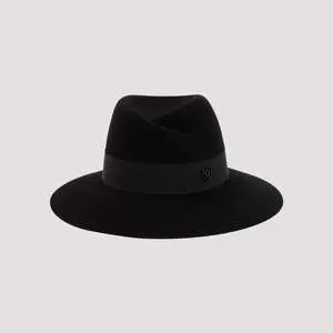 MAISON MICHEL Wool Virginie Hat - Black