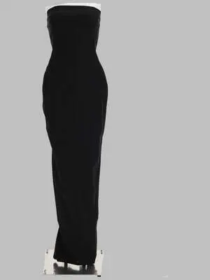 Rick Owens Strapless Fitted Maxi Dress