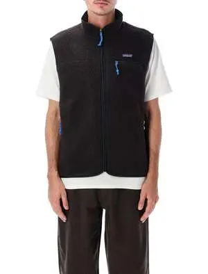 Patagonia Retro Fleece Zip Vest - Nero