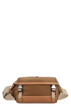 Prada Re-nylon Messenger Bag With Adjustable Strap, 20 Cm X 12.5 Cm X 10 Cm - Brown