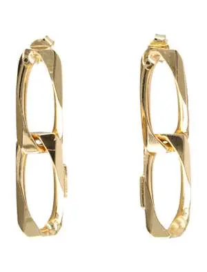 Emanuele Bicocchi Chain Link Hoop Earrings
