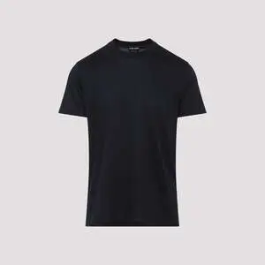 Giorgio Armani S Silk-blend T-shirt - Blue