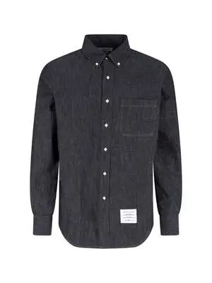 Thom Browne 100% Cotton Shirt - Blue