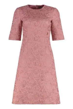 Dolce & Gabbana Floral Jacquard Mini Dress