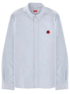 Kenzo Cotton Button-down Shirt - Blue