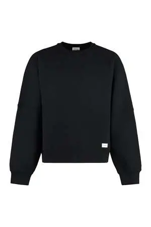 Saint Laurent Cotton Crew-neck Sweatshirt - Black
