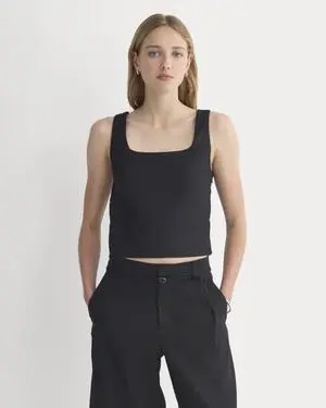 Everlane Square Tank Top, Stretch Linen Size