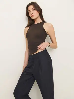 REFORMATION Tasha Tank Top - Brown