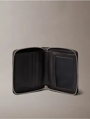Calvin Klein Embossed Woven Zip Billfold Wallet