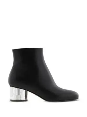 FERRAGAMO Block Heel Ankle Boots - Black