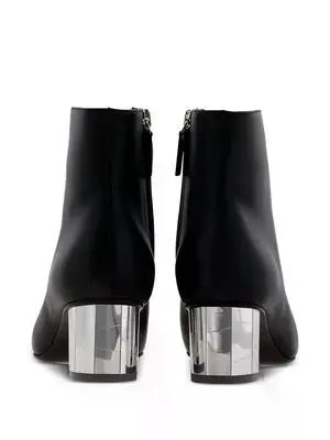 FERRAGAMO Block Heel Ankle Boots - Black