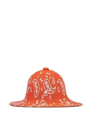 KANGOL Paisley Pattern Bucket Hat - Orange