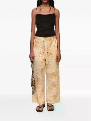 Bimba Y Lola Textured Cotton Jogger Trousers