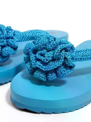 Bimba Y Lola Crochet Flower Flip-flops
