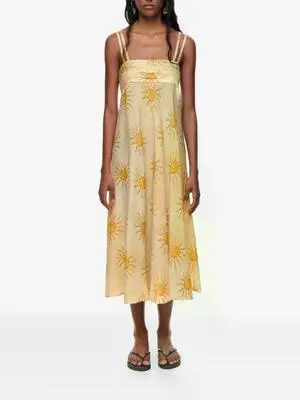 Bimba Y Lola Bimba The South A-line Pleated Dress
