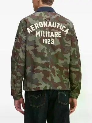 AERONAUTICA MILITARE Camouflage Patched Jacket