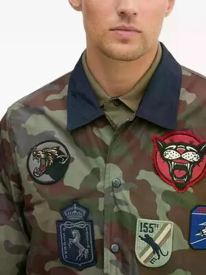AERONAUTICA MILITARE Camouflage Patched Jacket