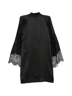Carine Gilson Lace-trim Silk Kimono