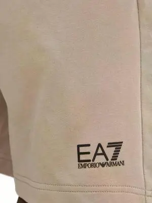 EA7 Logo-print Elasticated-waist Shorts